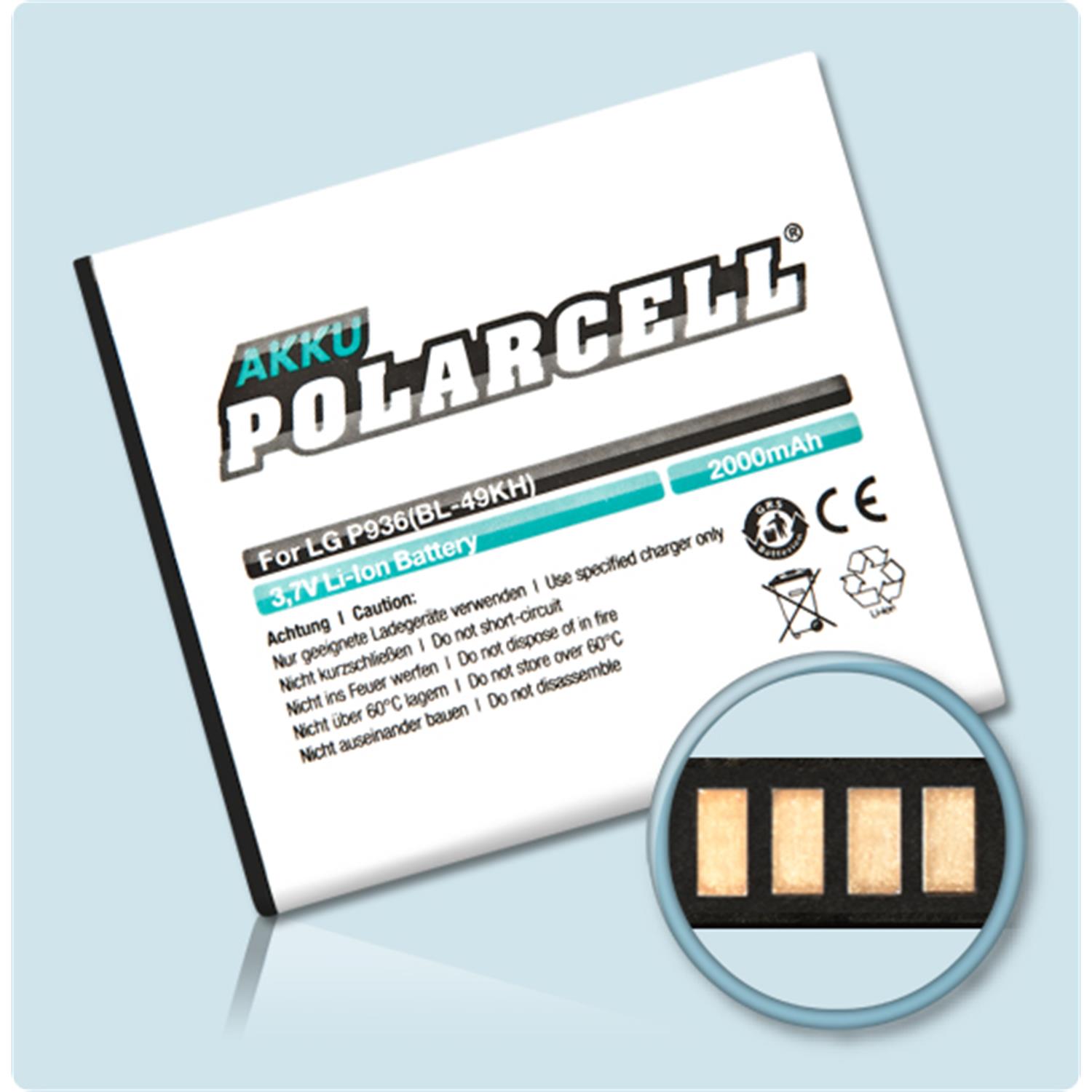 PolarCell Akku für LG Optimus True HD LTE | P936 - jetzt kaufen!