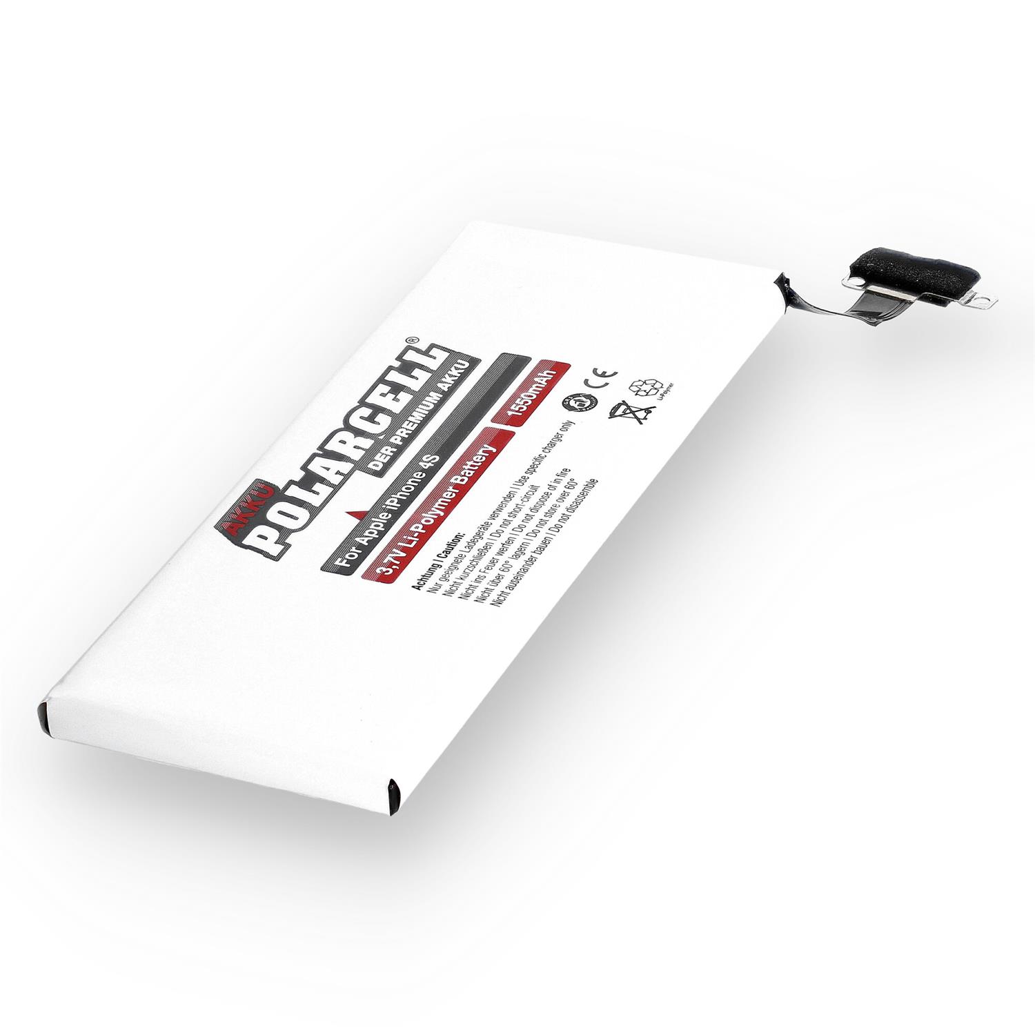 PolarCell Akku für Apple iPhone 4S mit 1550mAh - jetzt kaufen!