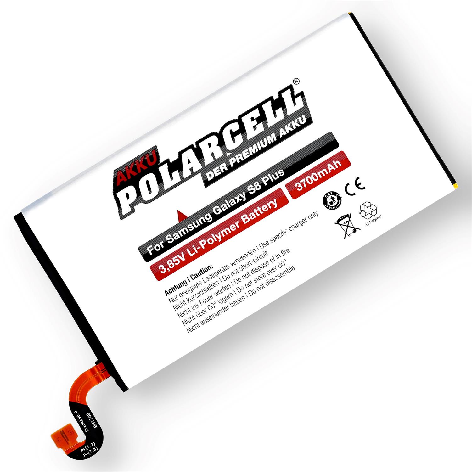 PolarCell Akku für Samsung Galaxy S8+ | S8 Plus | SM-G955F